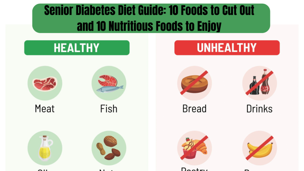 Senior Diabetes Diet Guide: 10 Foods to Cut Out and 10 Nutritious Foods ...